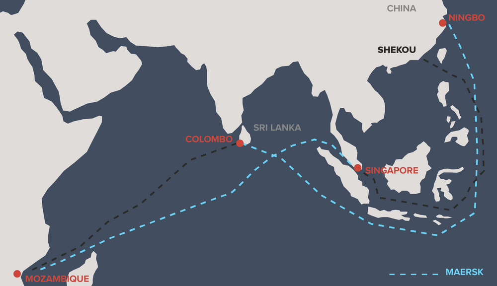 Shipping giant Maersk found sailing illegal timber from Mozambique to China