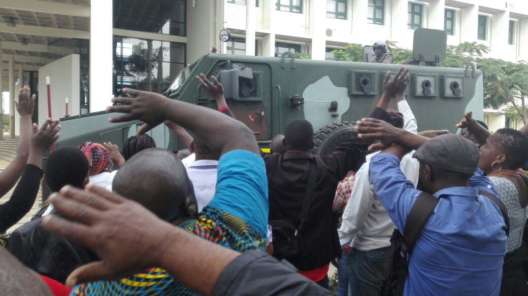 Rubber bullets fired as riot police confront strikers in Maputo and ...