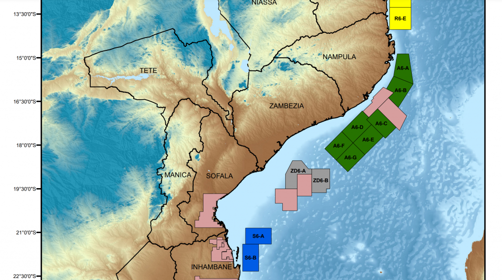 China bids to explore five new oil and gas blocks offshore Mozambique ...